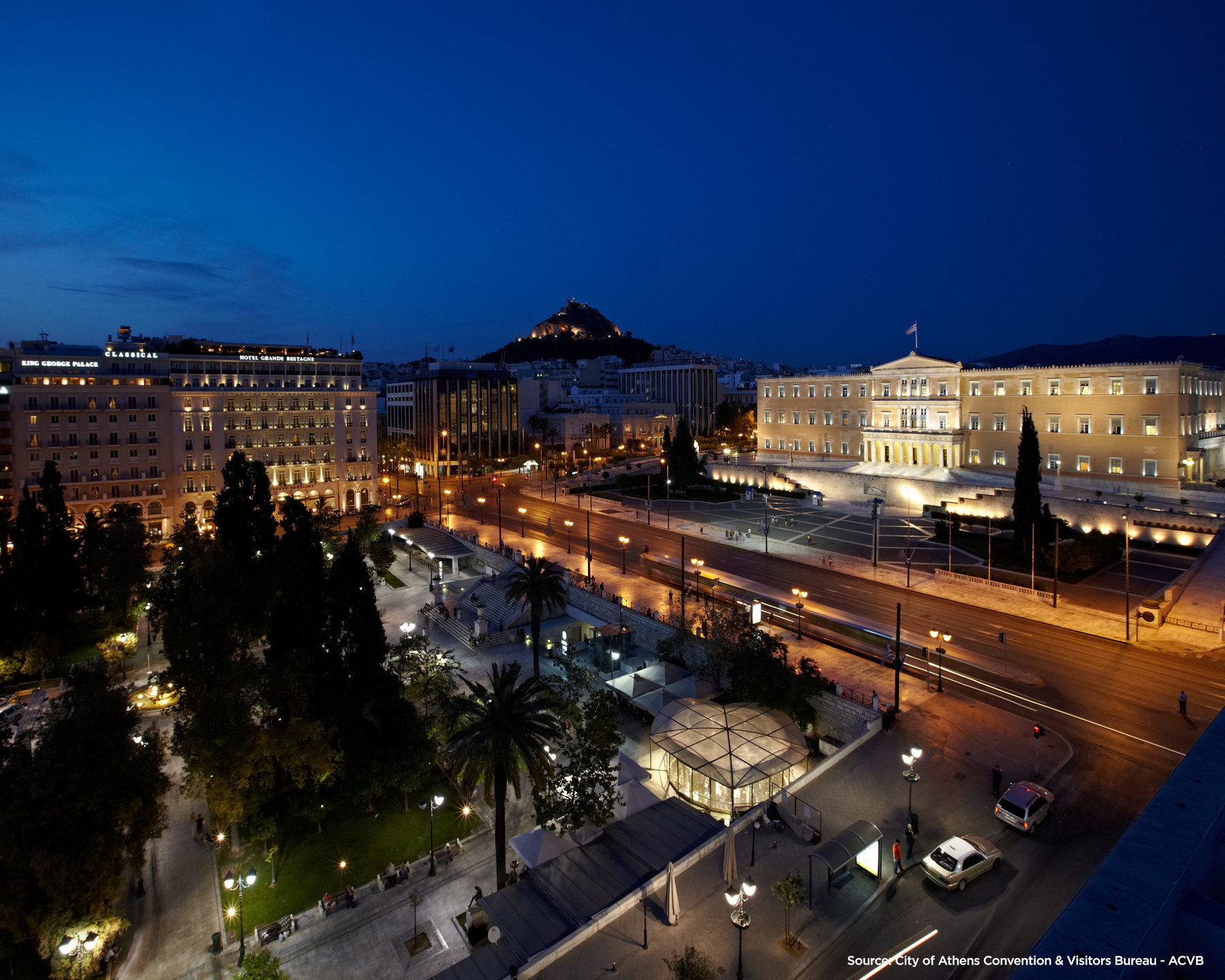 Virtual Tour - Athens - The city centre by night | Yougoculture